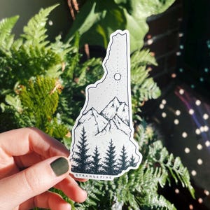 New Hampshire Vinyl Sticker - Etsy