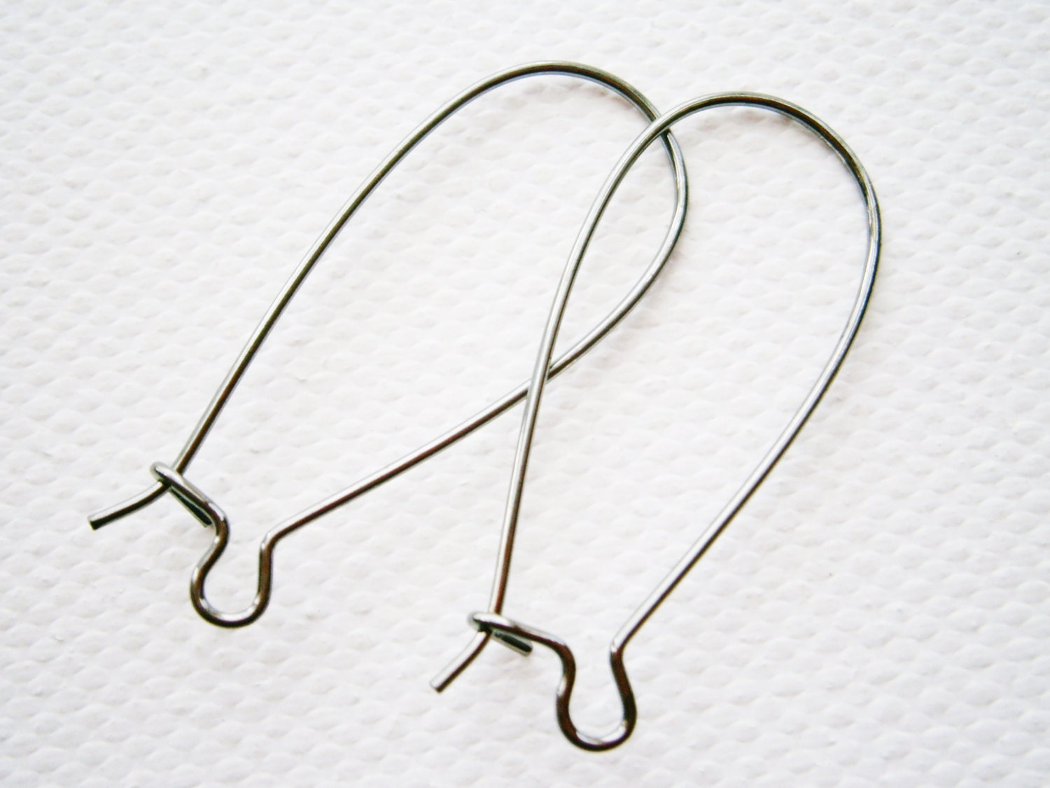 50 Gunmetal Black Kidney Earwire 33x14mm. - Etsy