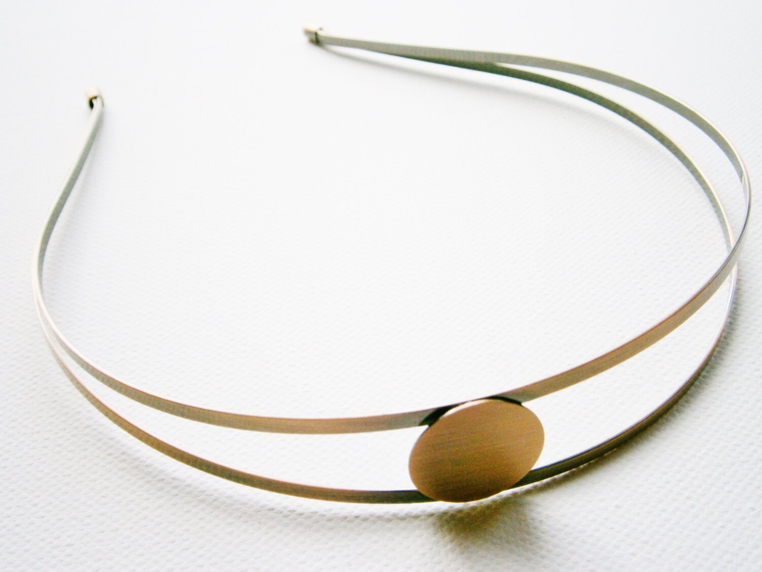 2 Red Copper Headband's With 20mm Gluing Pad. - Etsy