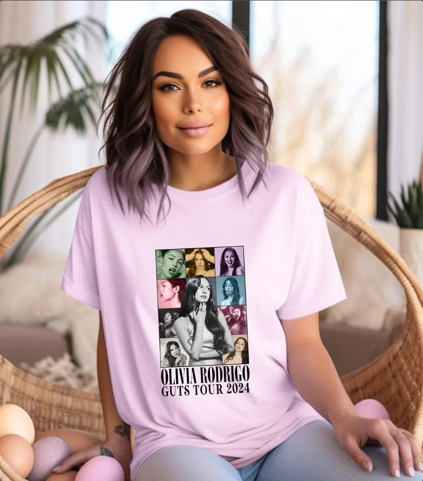 Olivia Rodrigo Guts World Tour Comfort Colors Guts Tour 2024 Tee