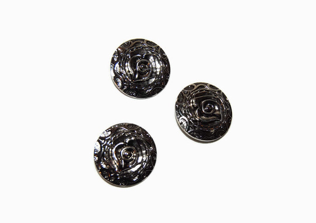 90's Big Rose Buttons, 3 Pieces - Etsy