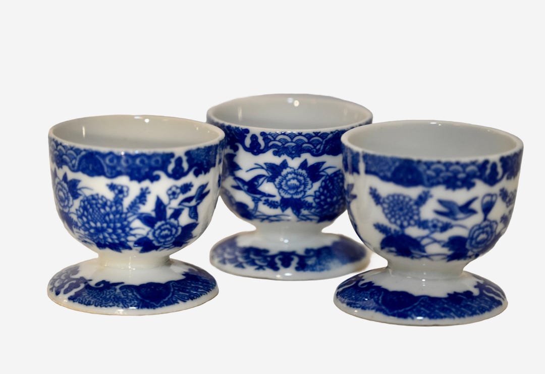 50's Tokusei Eggcups, Set of Three, Made in Japan - Etsy