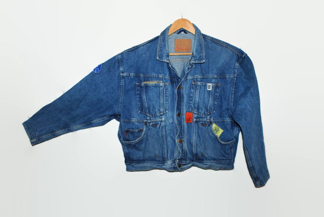 90's Ball Denim Jacket, Made in Italy - Etsy