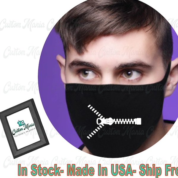 Face Masks With Zipper on Mouth - Etsy