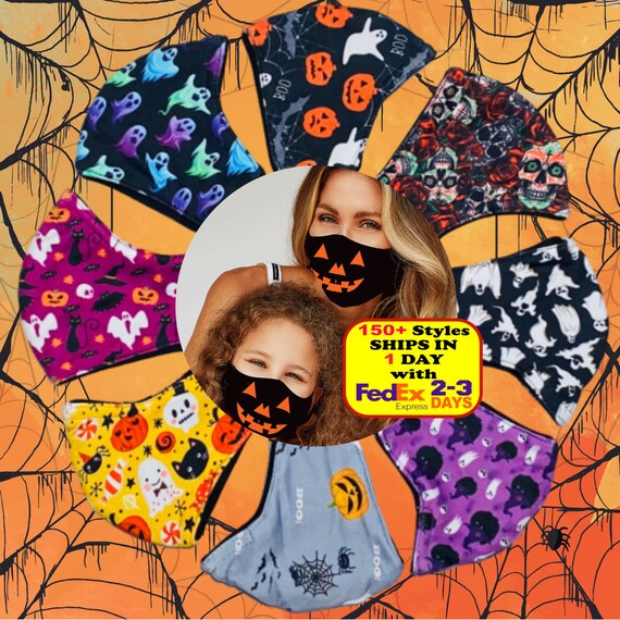 Halloween Face Masks for Kids and Adults | Etsy