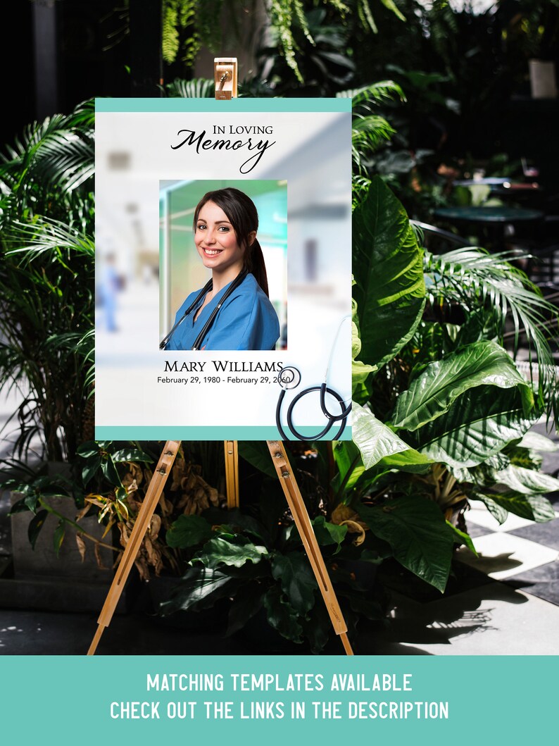 Printable Celebration of Life Medical Specialist Practitioners Health ...