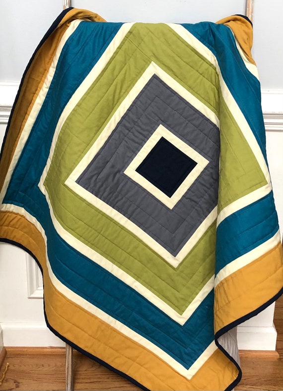 Modern Baby Boy Quilt Pattern Only Modern Nursery Bedding Modern Baby Blanket Pattern Woodland Baby Quilt Quilt Tutorial Etsy UK