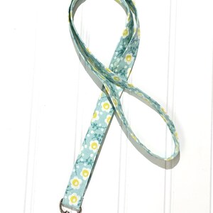 Aqua Floral Lanyard, Spring Lanyard, Women’s Lanyard - Etsy