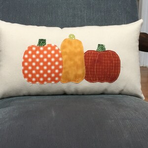 Fall Pumpkin Pillow Autumn Pillow Pumpkin Applique Pillow - Etsy