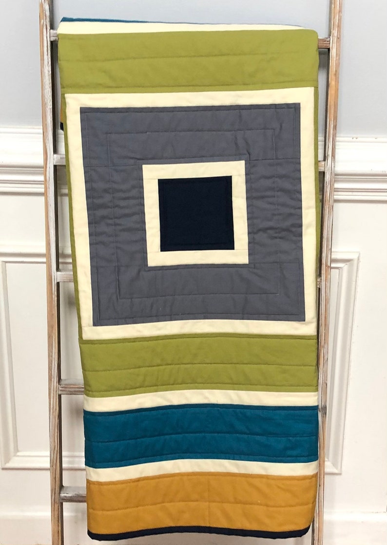 Modern Baby Boy Quilt, Pattern Only, Modern Nursery Bedding, Modern ...