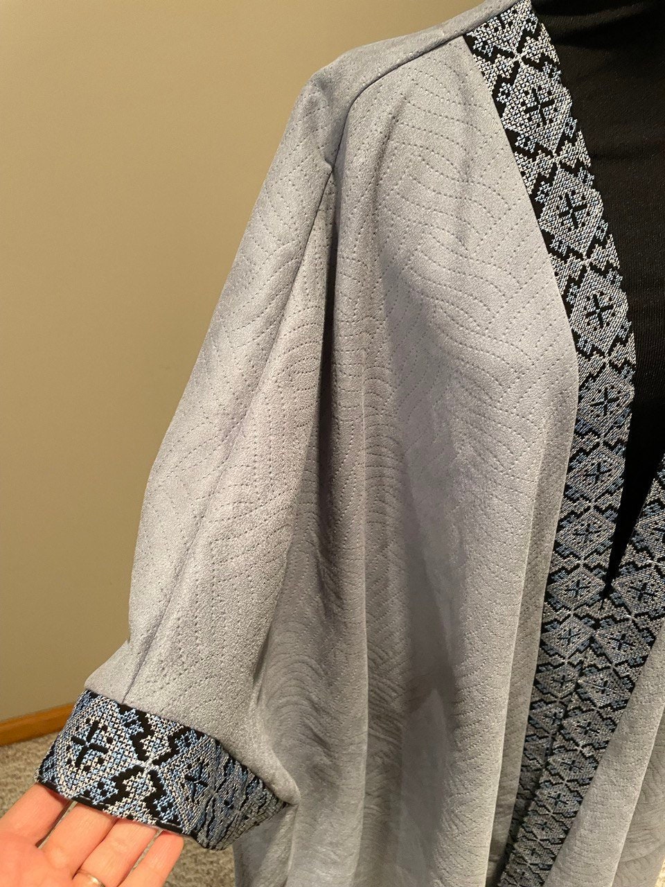 Crafted Coat, Vegan Coat, Heavy Cotton Jacket Wrap Robe, Ceremonial ...