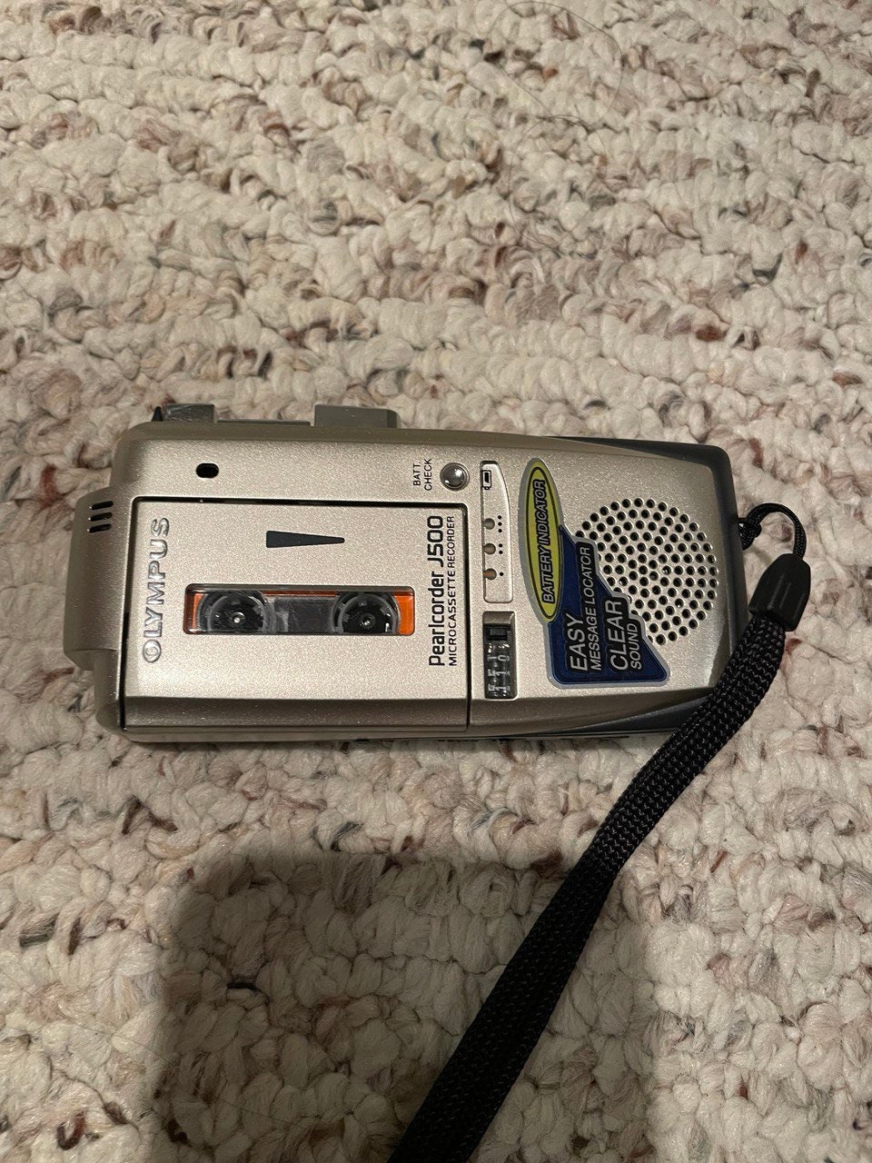 Olympus Pearlcorder J500 Vintage Voice Recorder, Microcassette Olympus, Working Microcassette ...