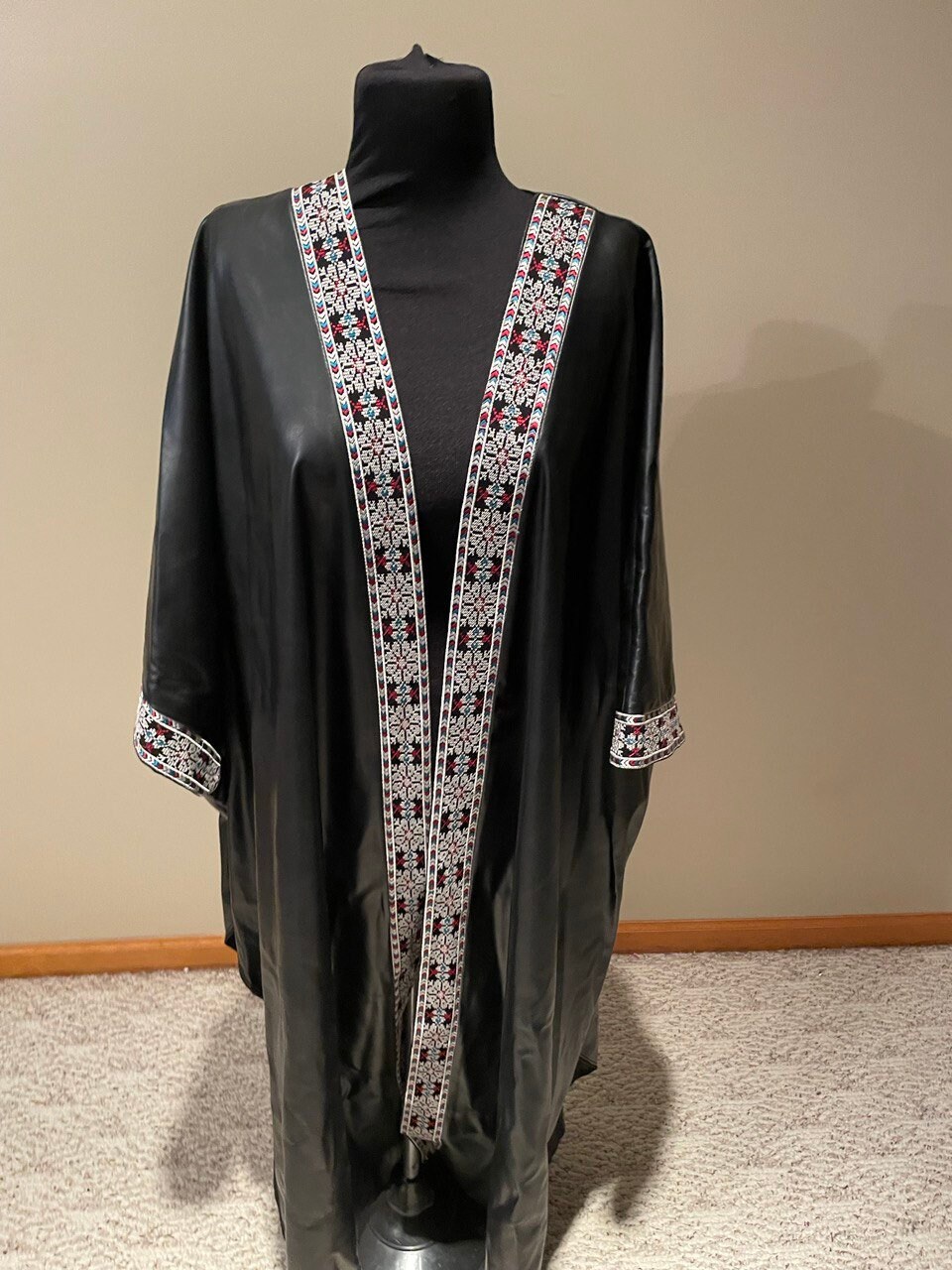 Crafted Coat, Vegan Coat, Heavy Cotton Jacket Wrap Robe, Ceremonial ...