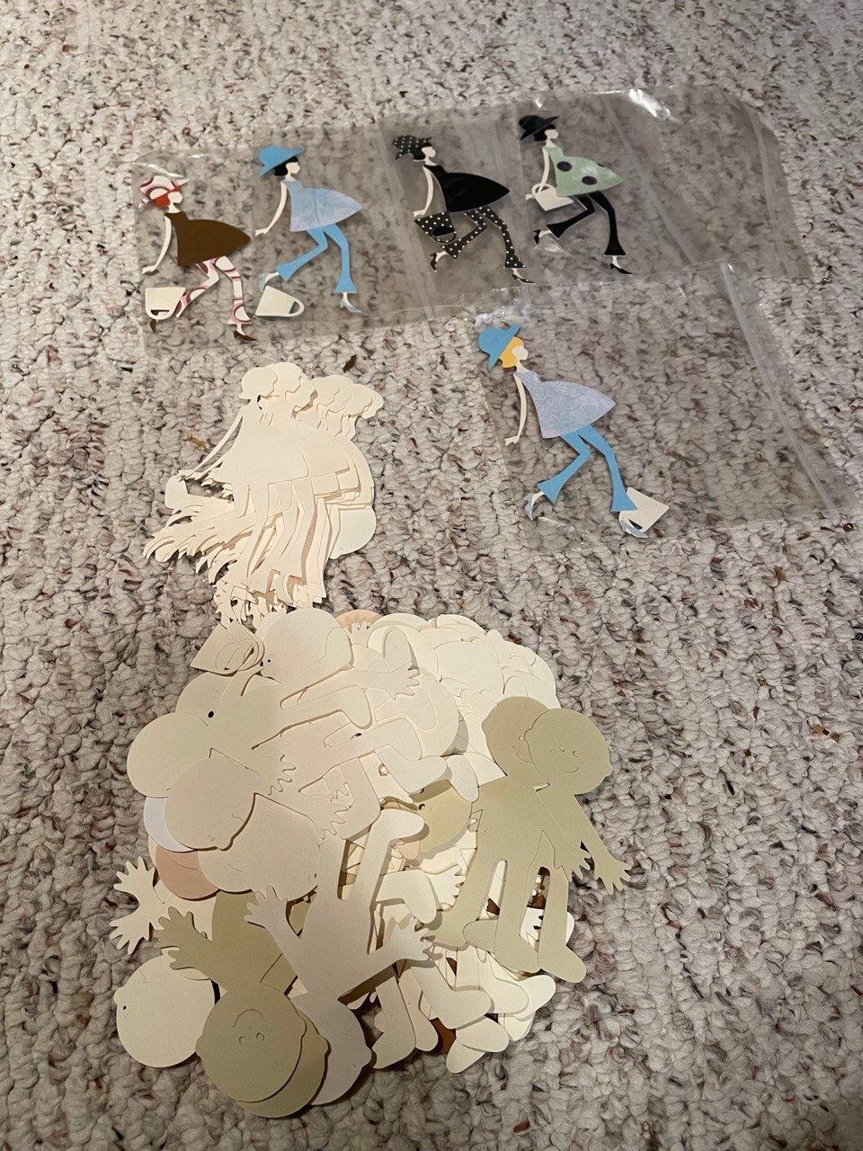 Big Lot of Women Boy Shape Cut Out Paper - Etsy