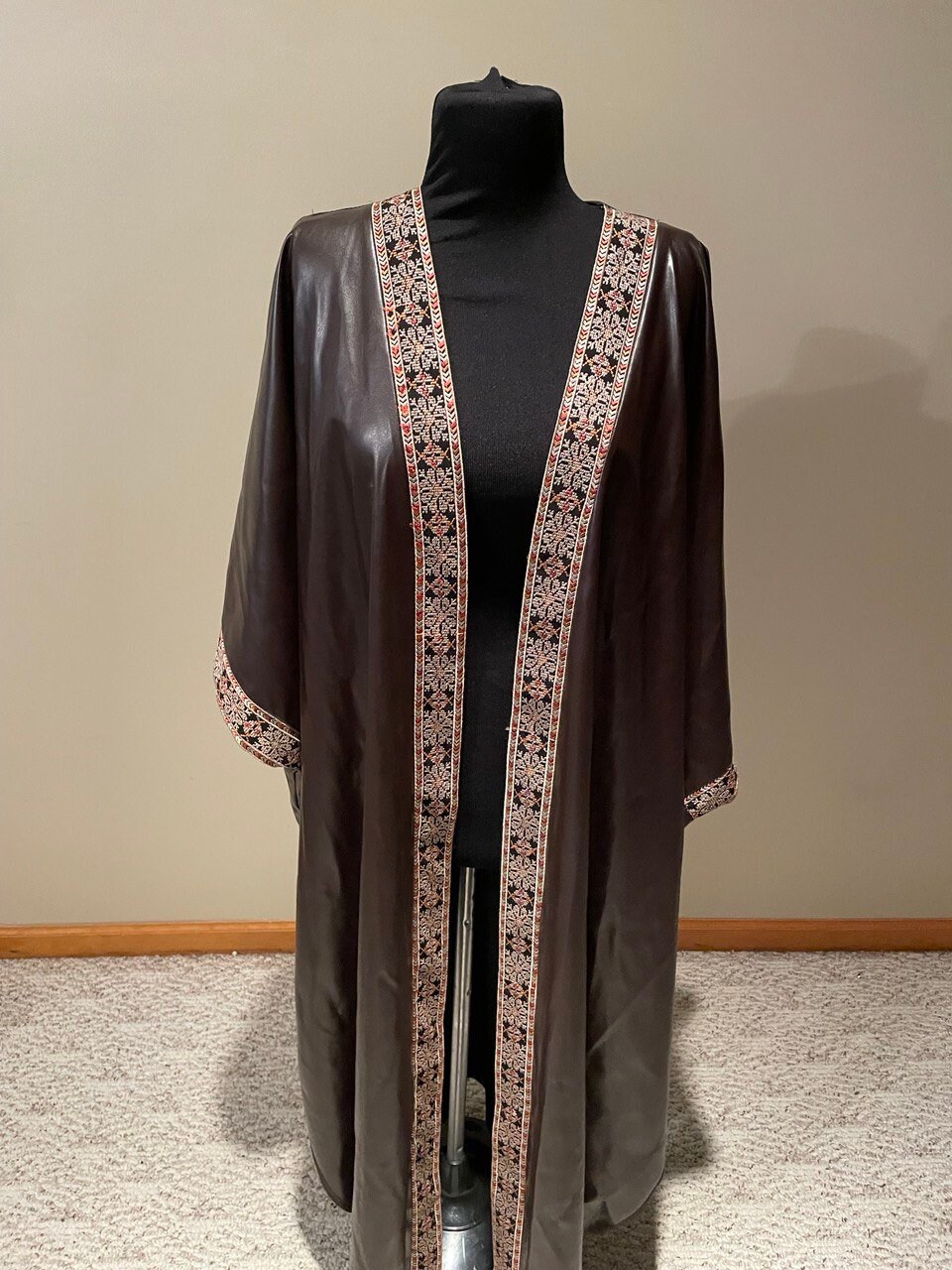 Crafted Coat, Vegan Coat, Heavy Cotton Jacket Wrap Robe, Ceremonial ...