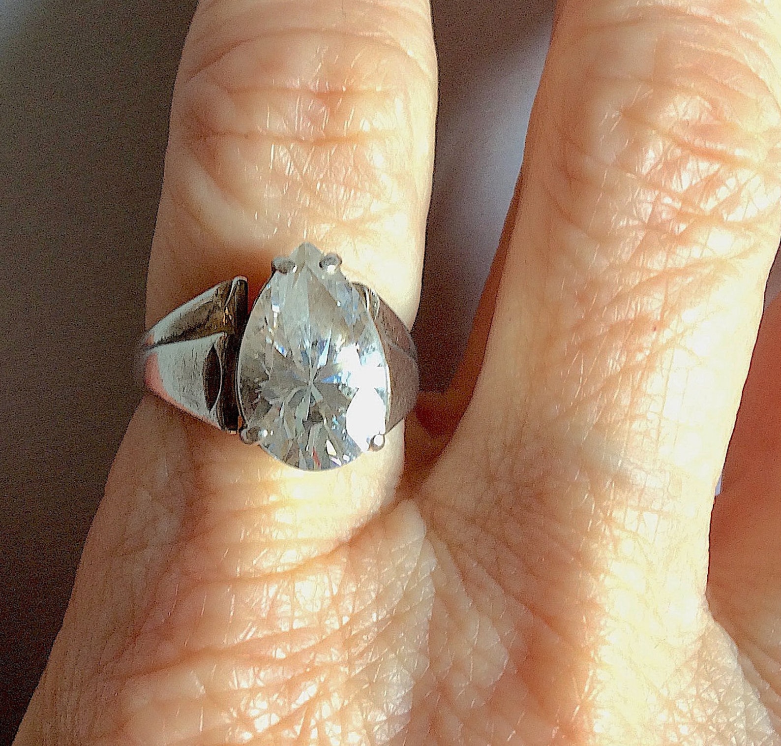 Vintage Nice Rings Sterling Silver Rings With Cubic Zircon and ...