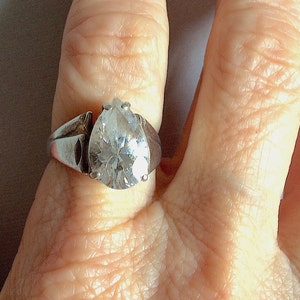 Vintage Nice Rings!!! Sterling Silver Rings With Cubic Zircon and ...