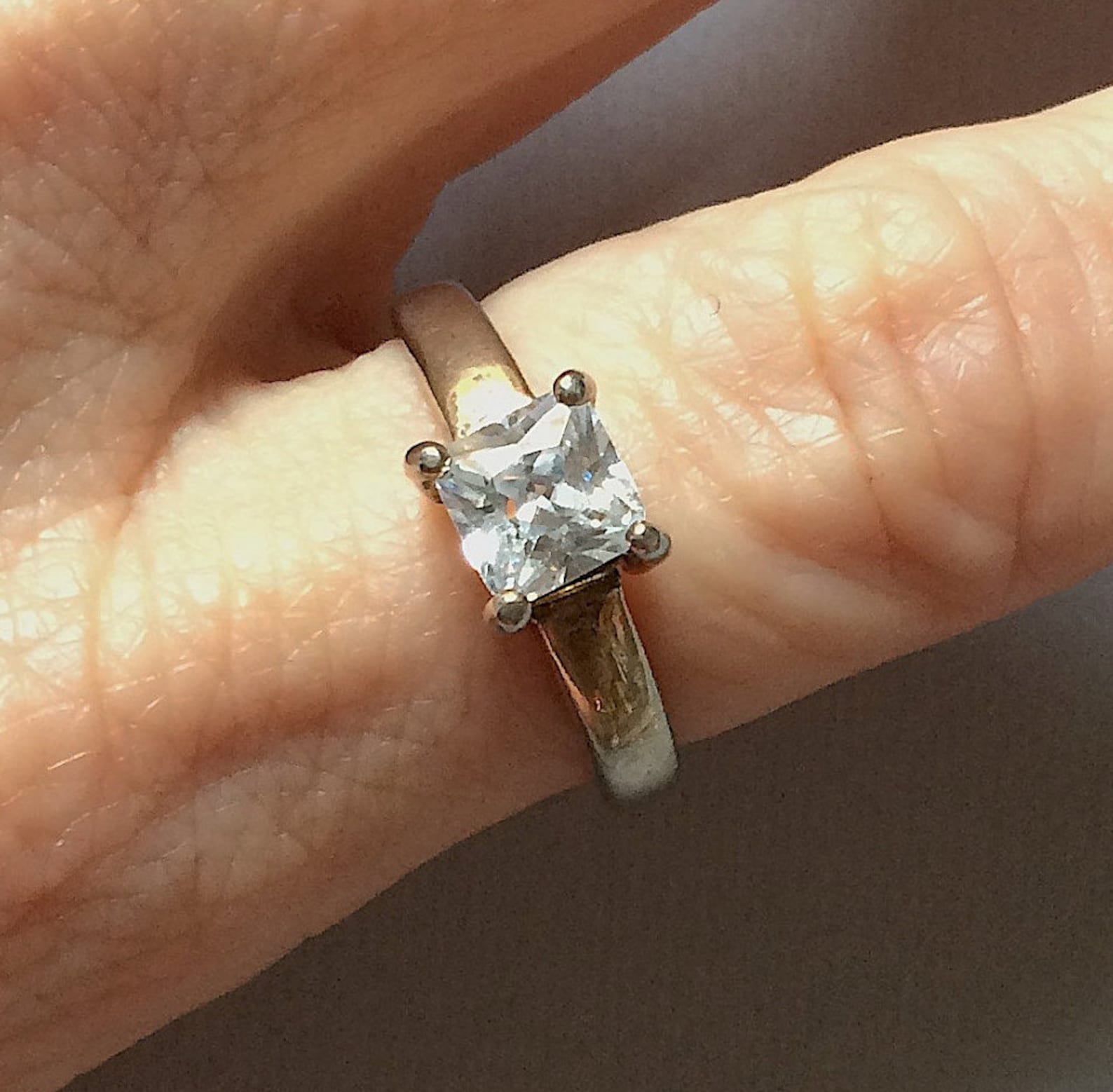 Vintage Nice Rings Sterling Silver Rings With Cubic Zircon and ...