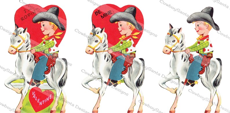 Vintage Cowgirl on Fence Roping Cowboy, Horse, Fence, Barn | Valentine ...