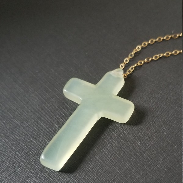 Stone Cross Pendant - Etsy
