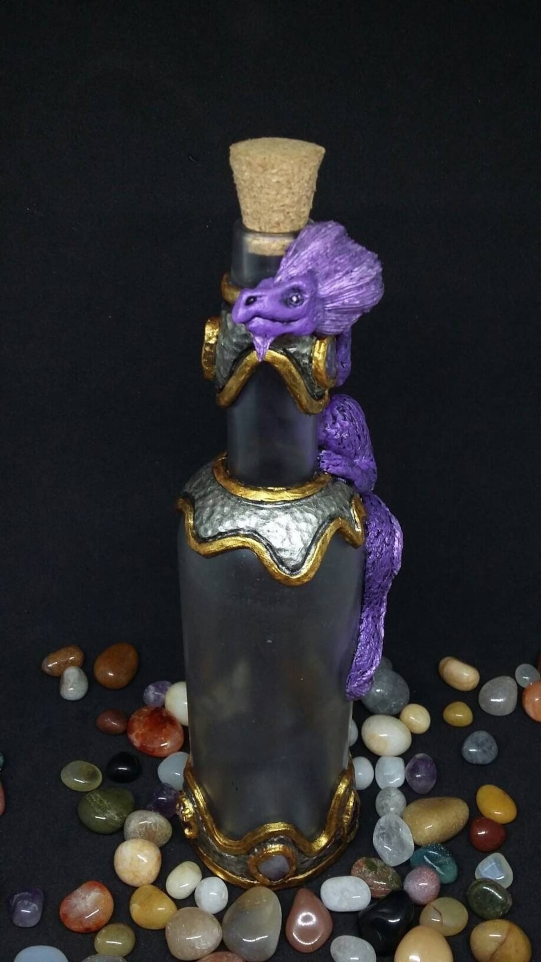 Dragon Wish Bottle Crown Chakra - Etsy