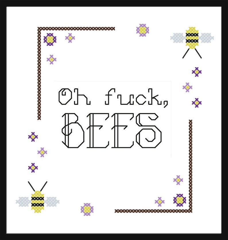 BEES Cross-stitch Pattern instant Download PDF - Etsy
