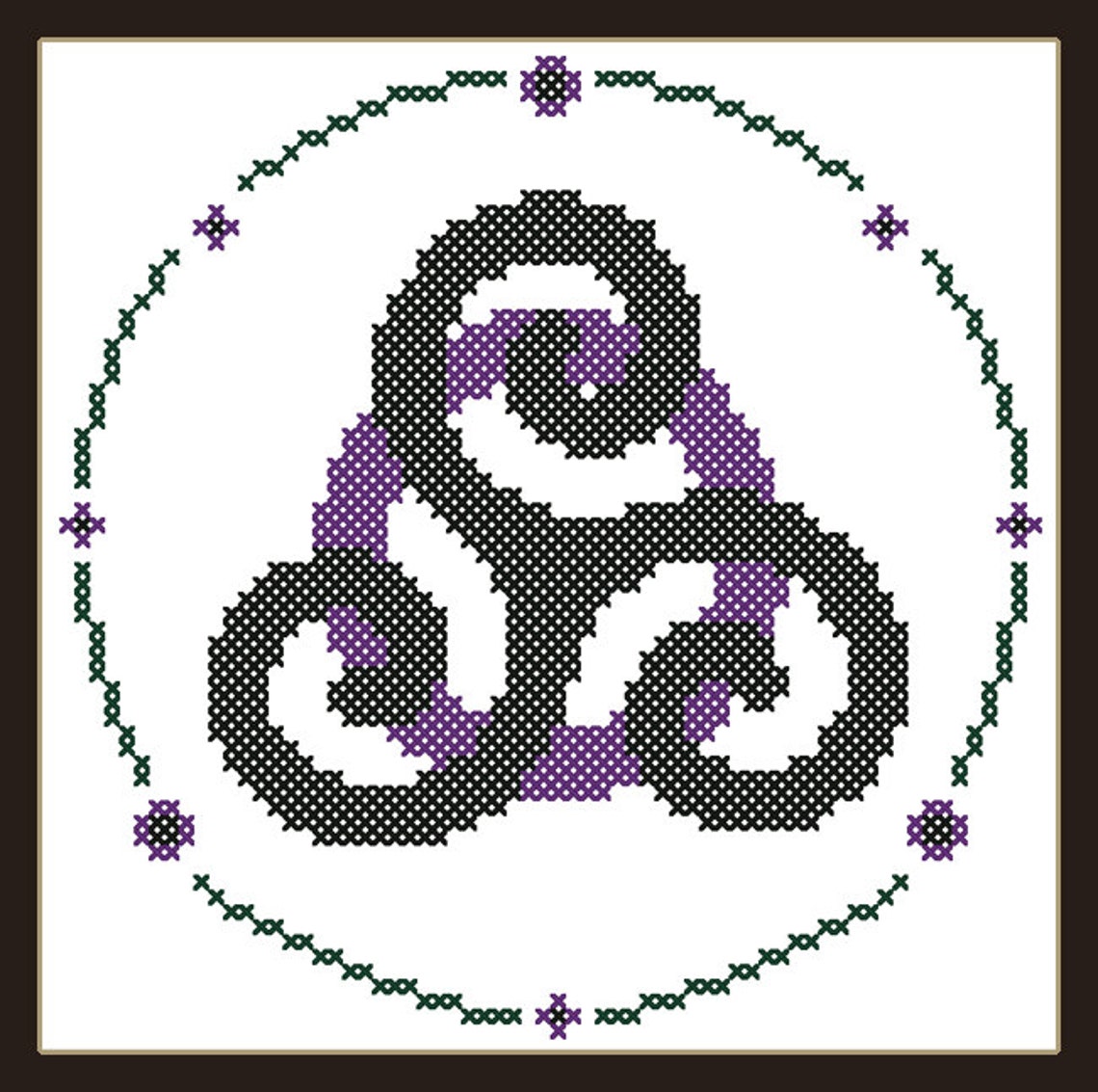 TRISKELE Cross-stitch Pattern instant Download PDF - Etsy