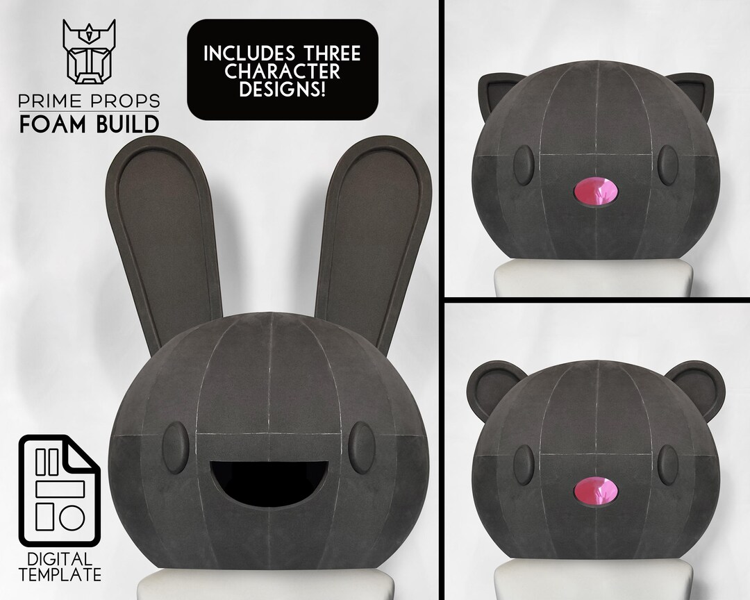 Large Mascot Head Pattern for EVA Foam - Etsy