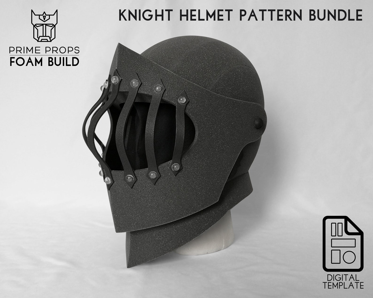 Knight Helmet Foam Pattern Bundle - Etsy