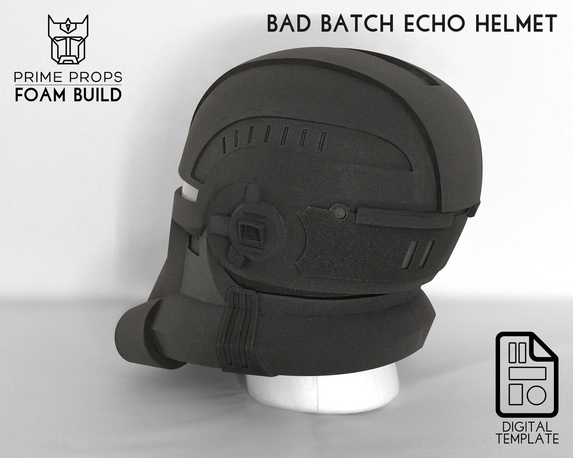 The Bad Batch Echo Helmet Foam Pattern - Etsy UK