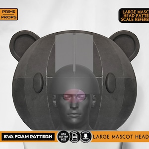 Large Mascot Head Pattern for EVA Foam - Etsy