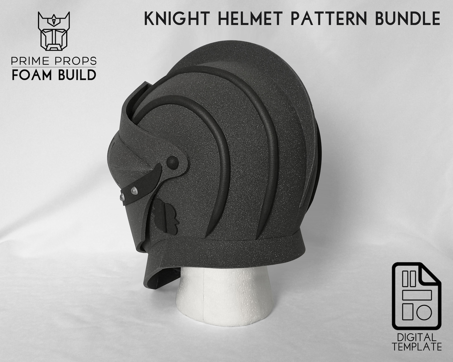 Knight Helmet Foam Pattern Bundle - Etsy