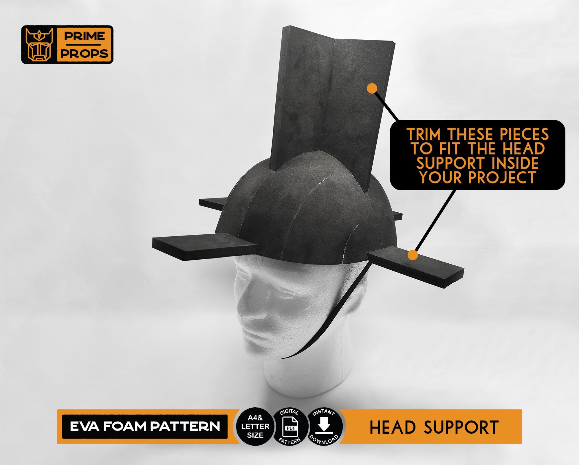 Head Support Pattern for EVA Foam - Etsy