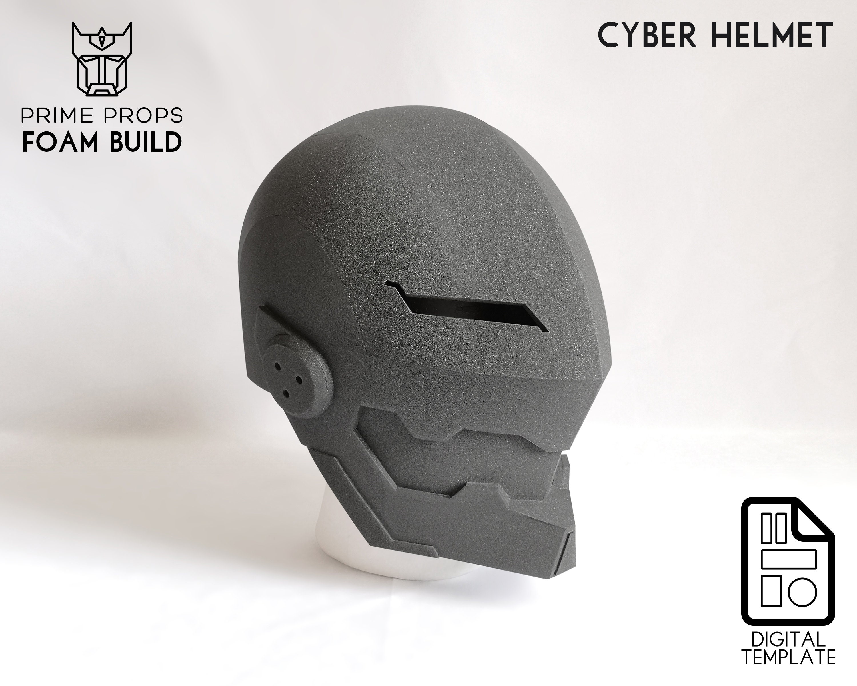Cyber Helmet Foam Pattern - Etsy