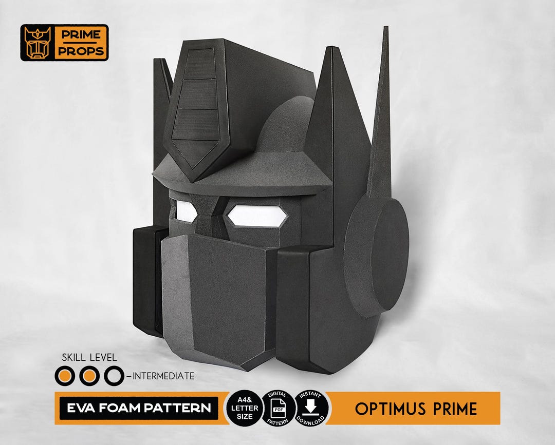 Optimus Prime Helmet Pattern for EVA Foam - Etsy