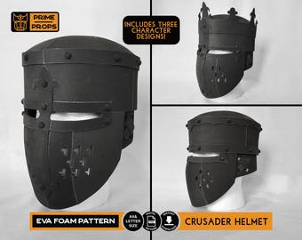 Knight Helmet No.4 - DIY Printable EVA Foam Helmet Pattern for Cosplay ...