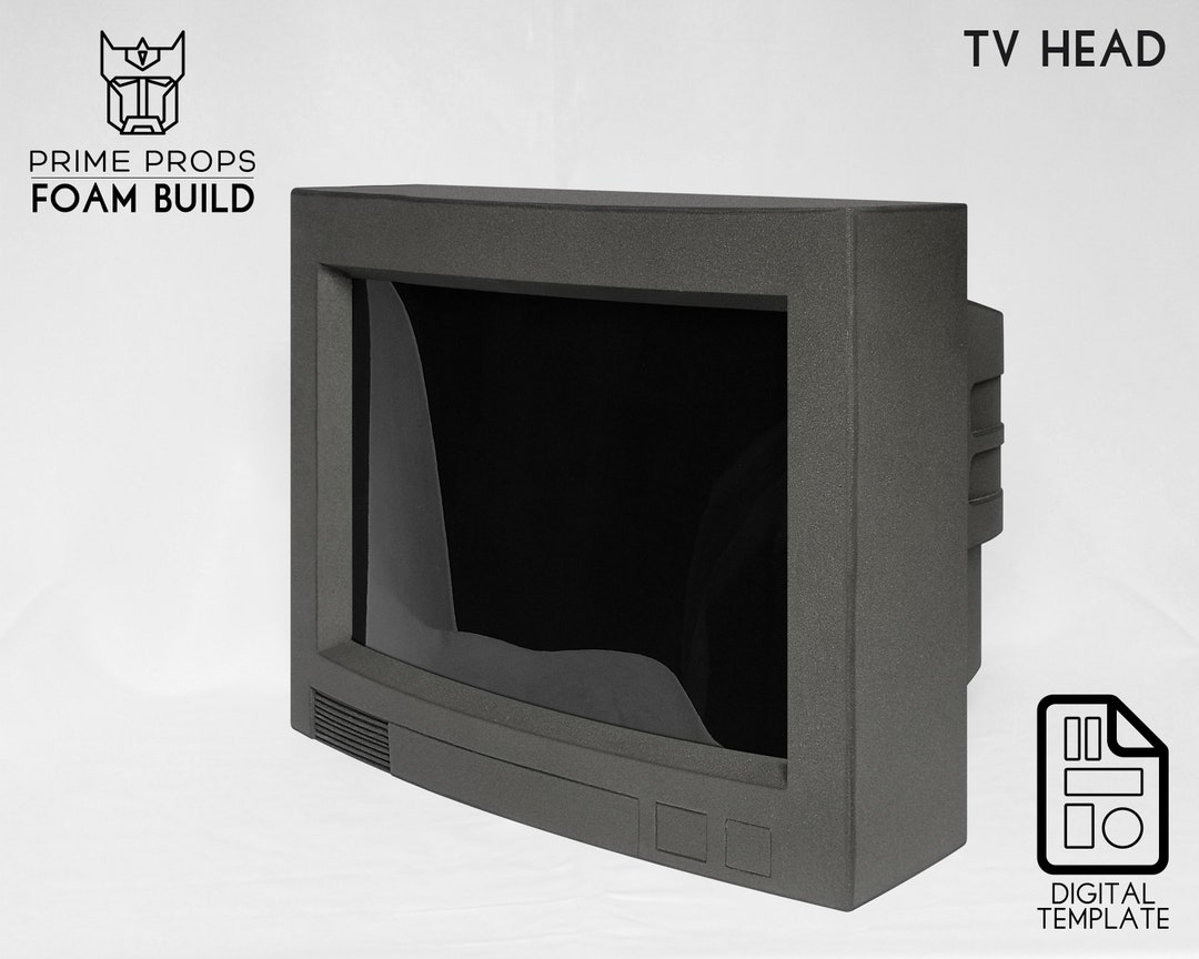 TV Head Helmet Foam Pattern - Etsy