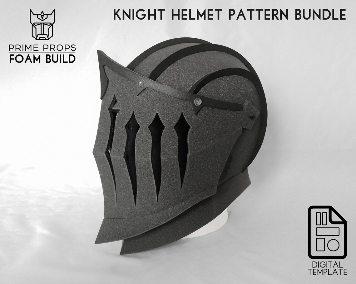 Knight Helmet Foam Pattern Bundle - Etsy