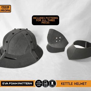 Kettle Helmet Pattern for EVA Foam - Etsy