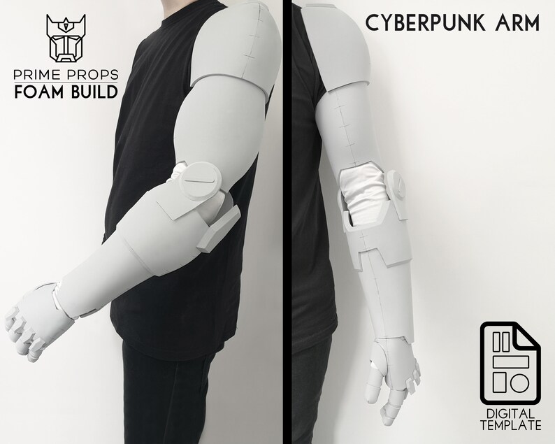 Cyberpunk Arm and Leg Foam Pattern Bundle - Etsy