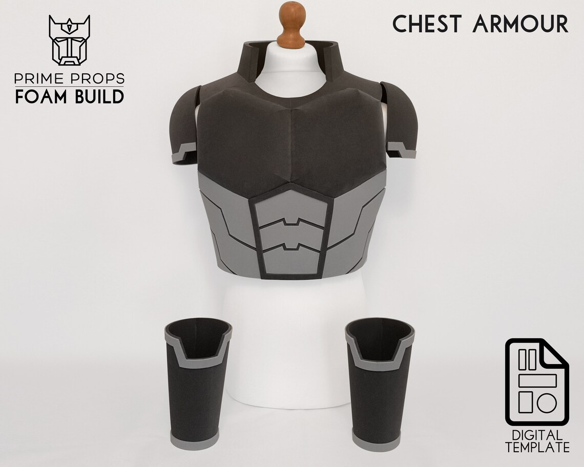 Masked Hero Chest Armour Foam Patterns - Etsy