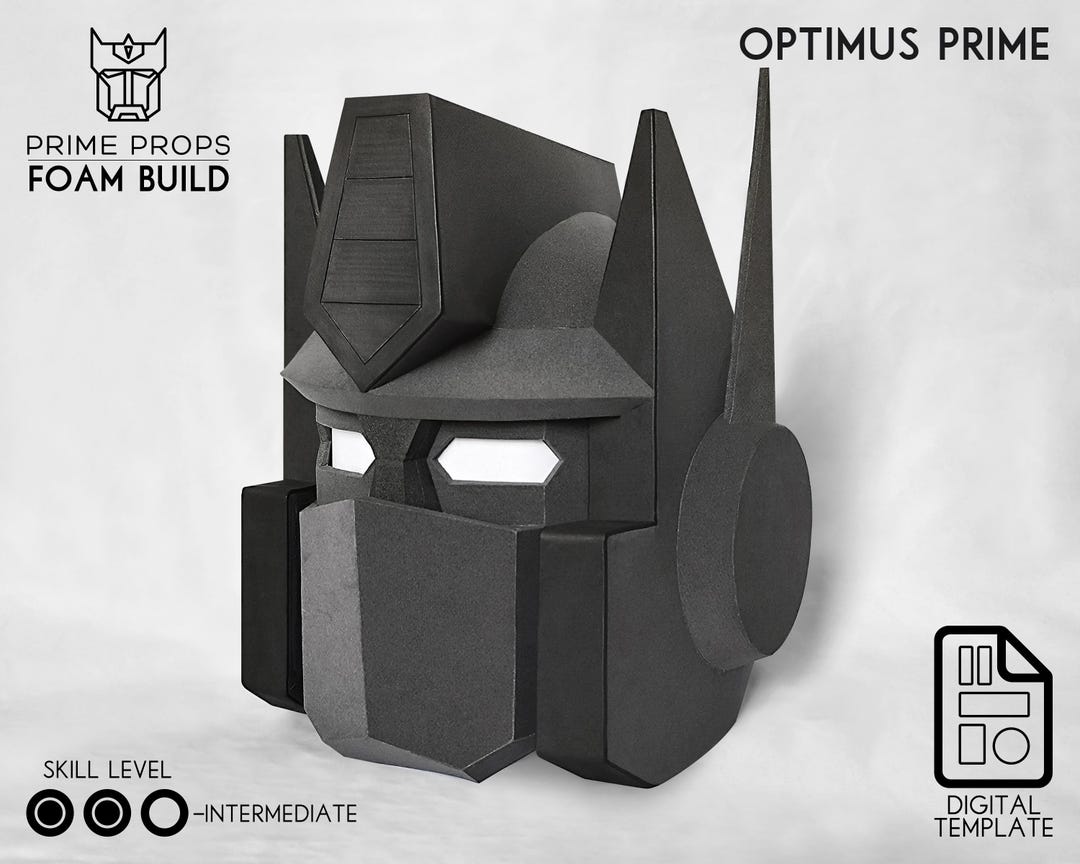 Optimus Prime Helmet Pattern for EVA Foam - Etsy