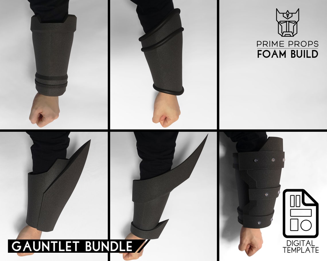 Masked Hero Gauntlet Foam Pattern Bundle - Etsy