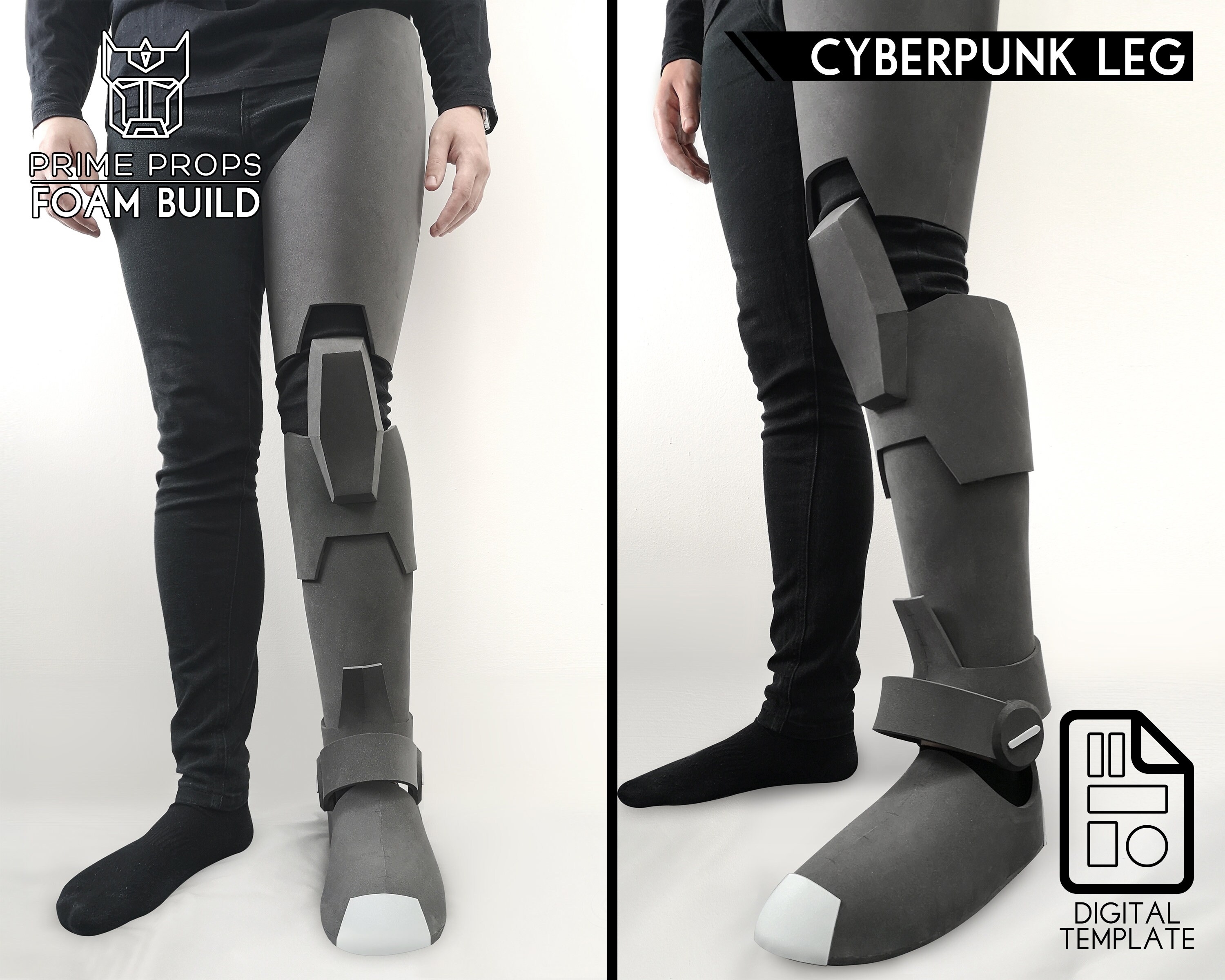 Cyberpunk Arm and Leg Foam Pattern Bundle - Etsy Canada