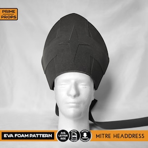 Mitre Headdress Pattern for EVA Foam - Etsy