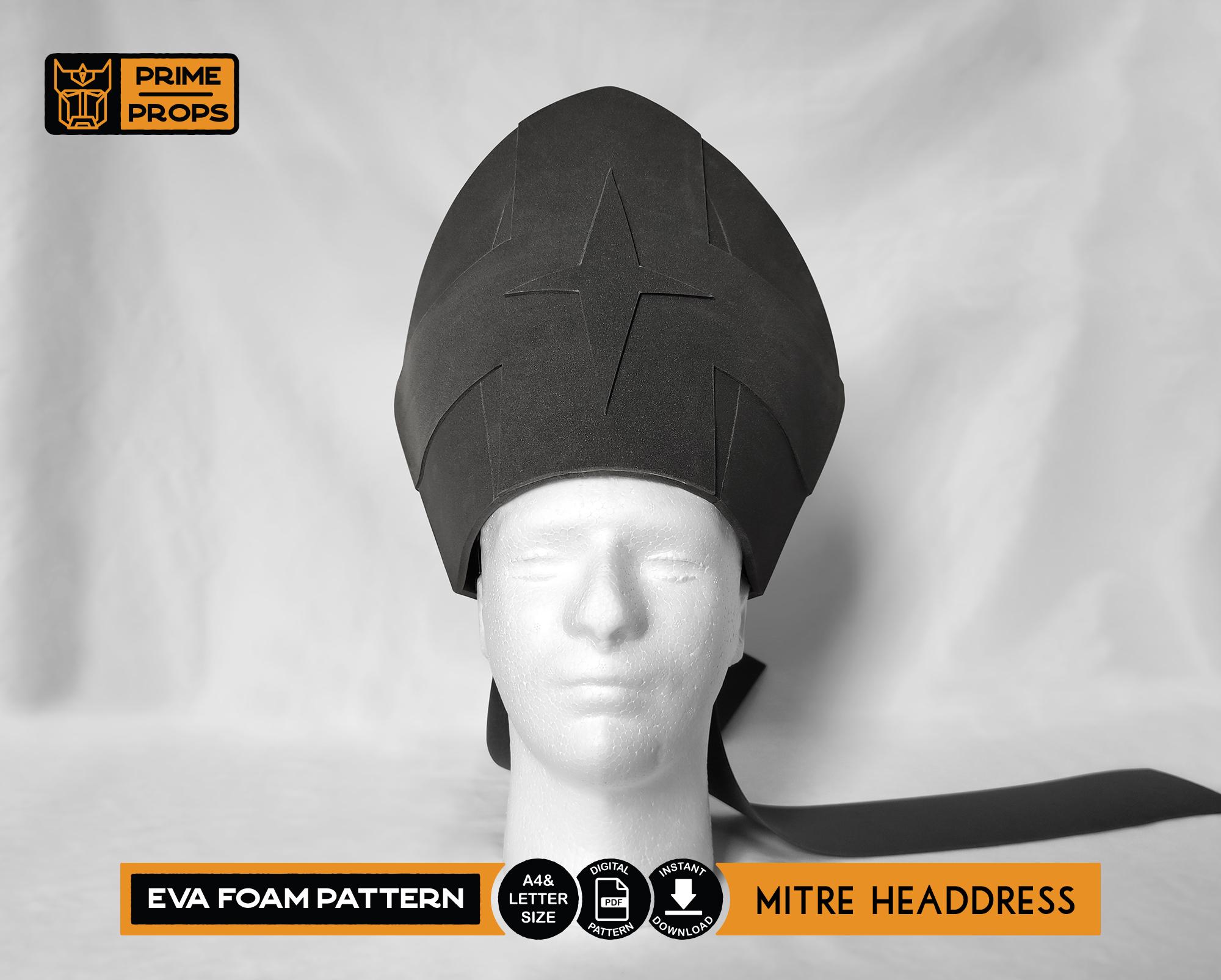 Mitre Headdress Pattern for EVA Foam - Etsy
