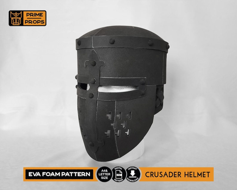 Crusader Helmet Pattern for EVA Foam - Etsy