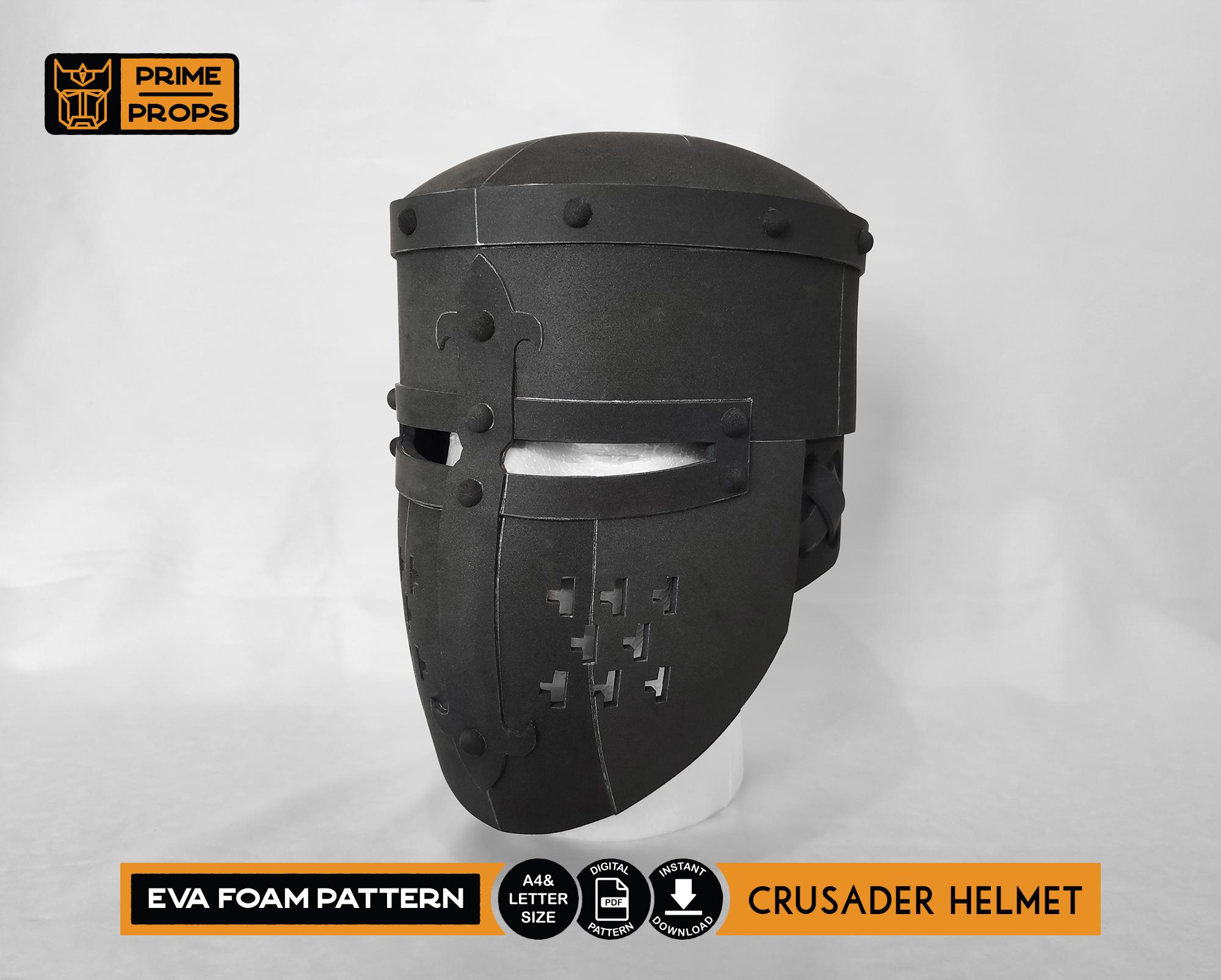 Crusader Helmet Pattern for EVA Foam - Etsy