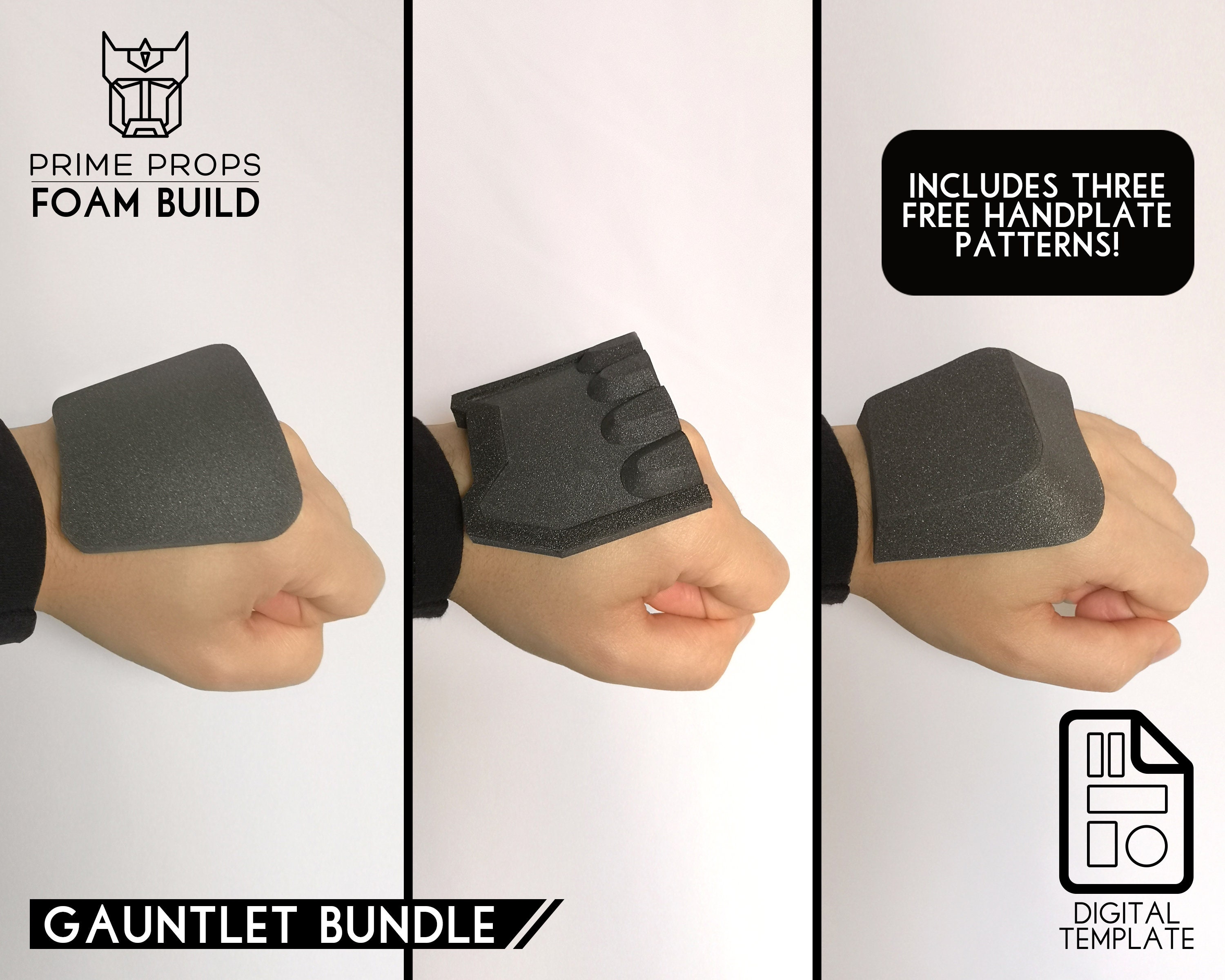 Masked Hero Gauntlet Foam Pattern Bundle - Etsy