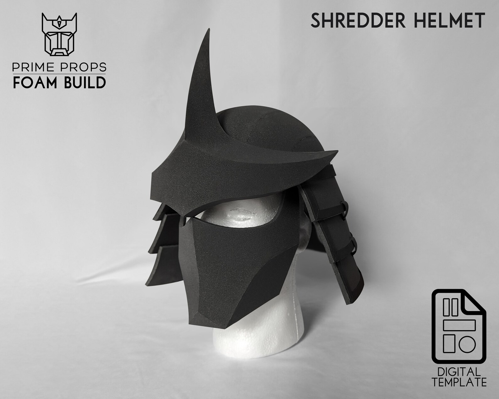 Shredder Helmet Foam Patterns - Etsy UK